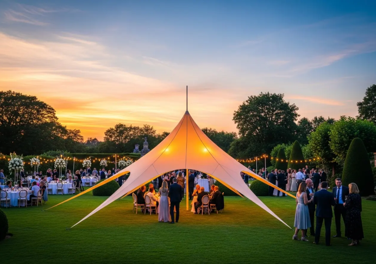 Elegant Star Shade Canopies for Stunning Events